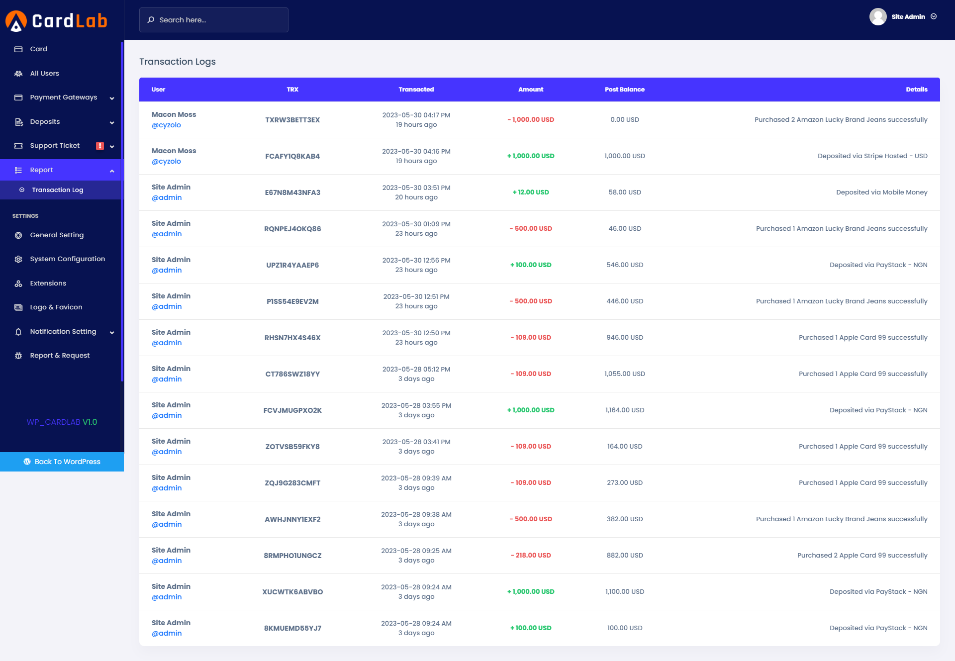 CardLab - Prepaid Card Selling WordPress Plugin by ViserLab | CodeCanyon