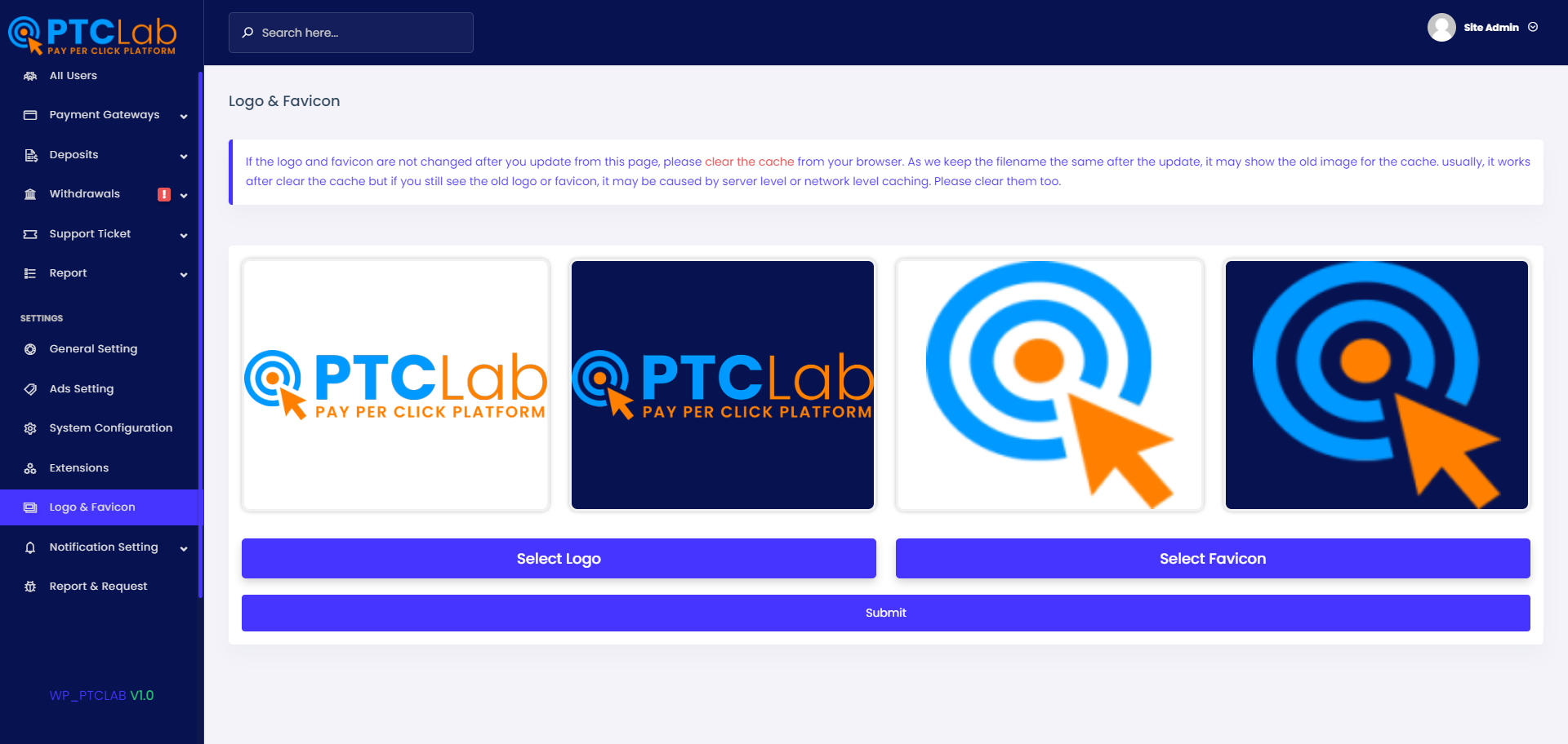 PTCLab - Pay Per Click WordPress Plugin by ViserLab | CodeCanyon