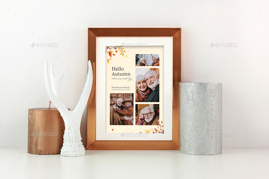 Autumn Family Photo Card Template Set, Print Templates | GraphicRiver