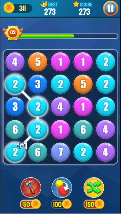 Merge Bubble Number - Html5 (Construct3) by PaintGame | CodeCanyon