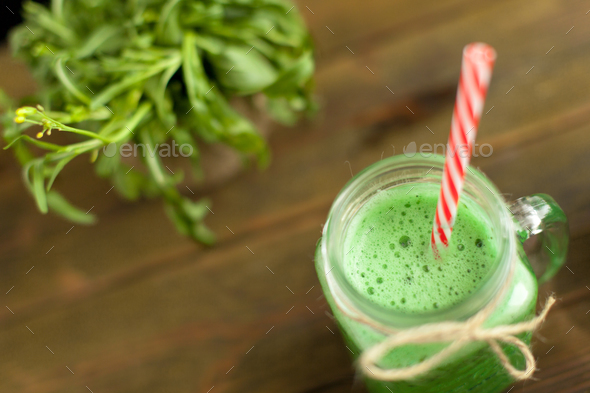 Fresh green smoothy drink Stock Photo by FabrikaPhoto | PhotoDune