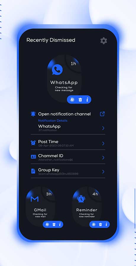 Notification History Log - Save Notification - Recent Notification ...