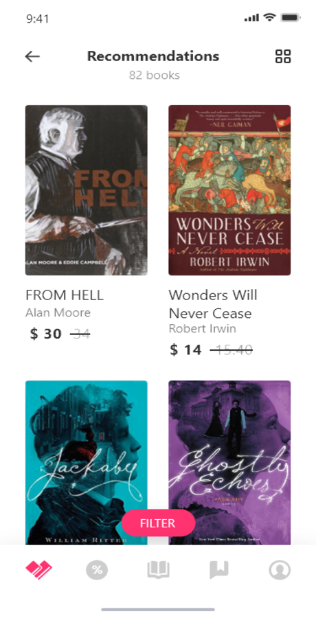 Book Store App | UI Kit | Flutter | XD, Sketch FREE | Life Time Update ...