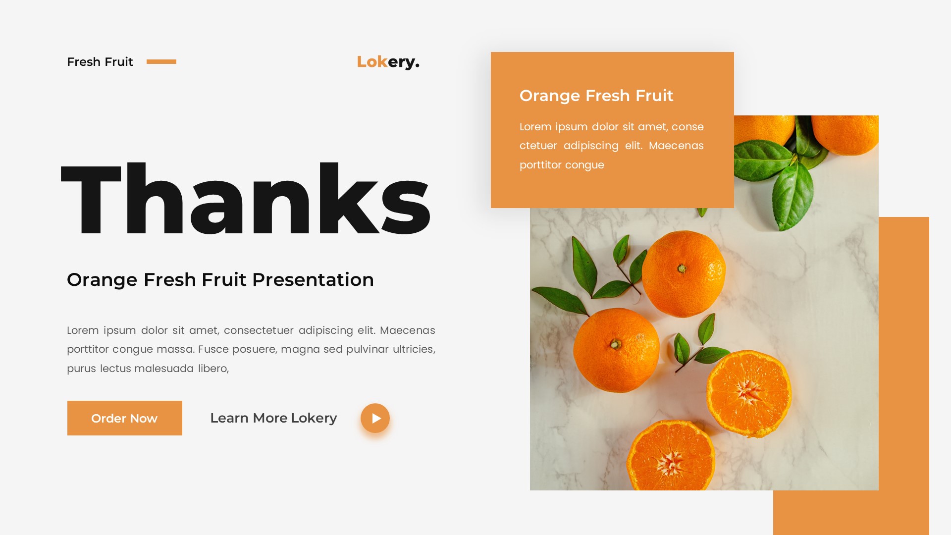 Lokery - Fresh Fruit Powerpoint Template, Presentation Templates ...