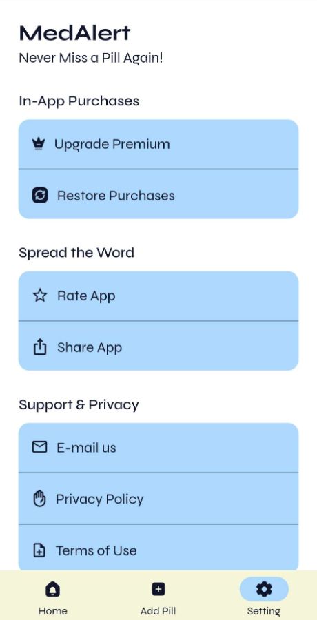 MedAlert - Medication reminder | Flutter App by appsellpoint | CodeCanyon