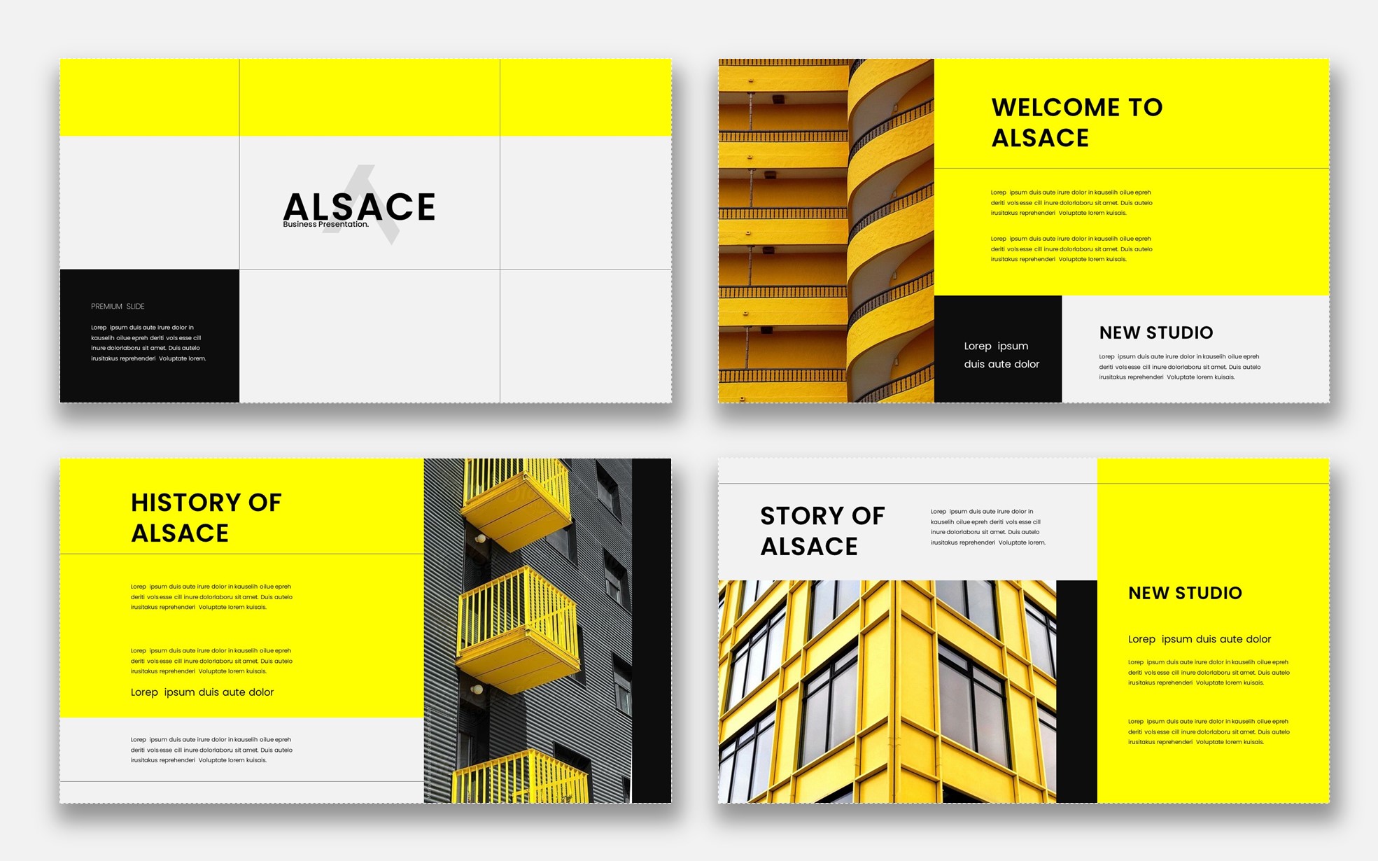 Alsace - Business PowerPoint Template, Presentation Templates ...