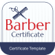 Barber Certificate Template, Print Templates | GraphicRiver