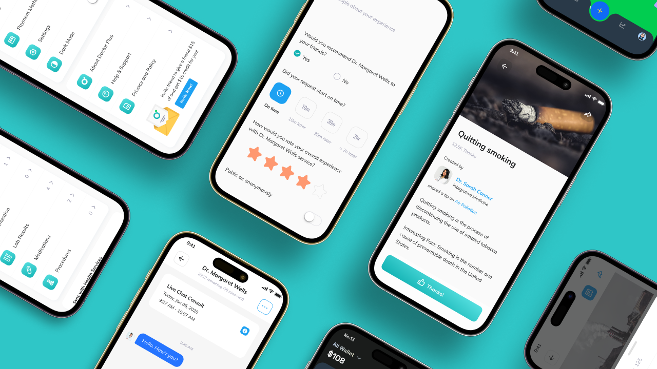 Doctor and Patient React Native Expo Template by thirteendev | CodeCanyon