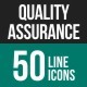 Quality Assurance Line Icons, Icons | GraphicRiver