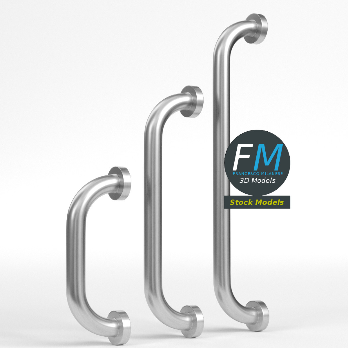 C-type door handles by FrancescoMilanese85 | 3DOcean