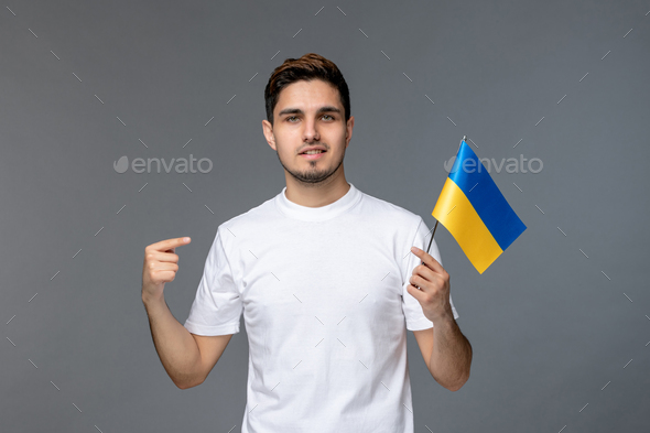 ukraine russian conflict courageous handsome guy in white shirt ...