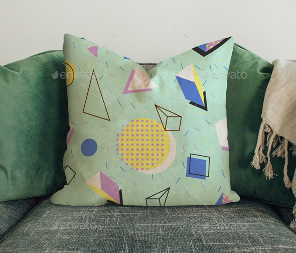 Seamless Memphis Pattern of Colorful Geometric Shapes Vol.4 by Shiraufa