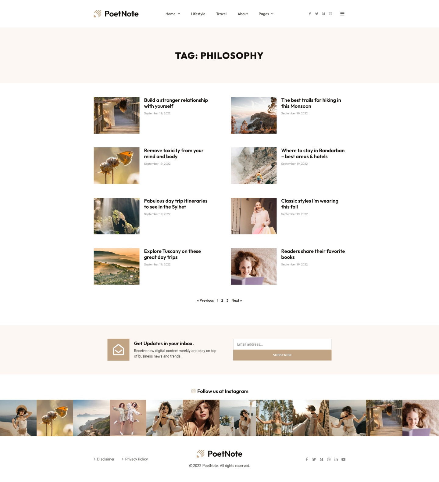 PoetNote - Modern Blog Elementor Pro Template Kit by oxaart | ThemeForest