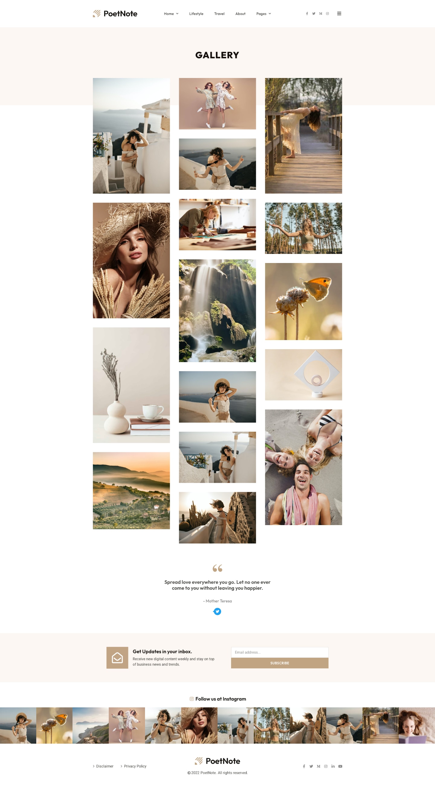 PoetNote - Modern Blog Elementor Pro Template Kit by oxaart | ThemeForest