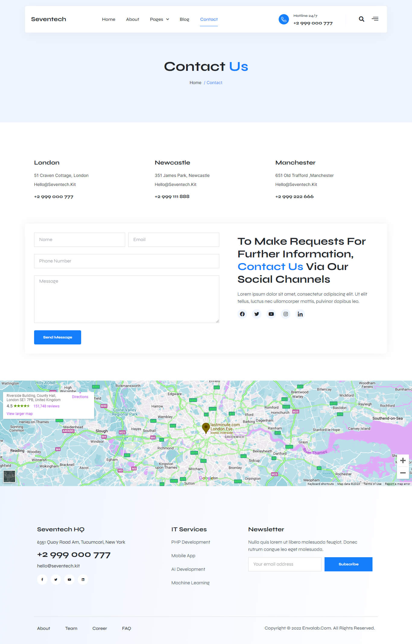 Seventech - IT Solutions & Tech Company Digital Elementor Template Kit ...