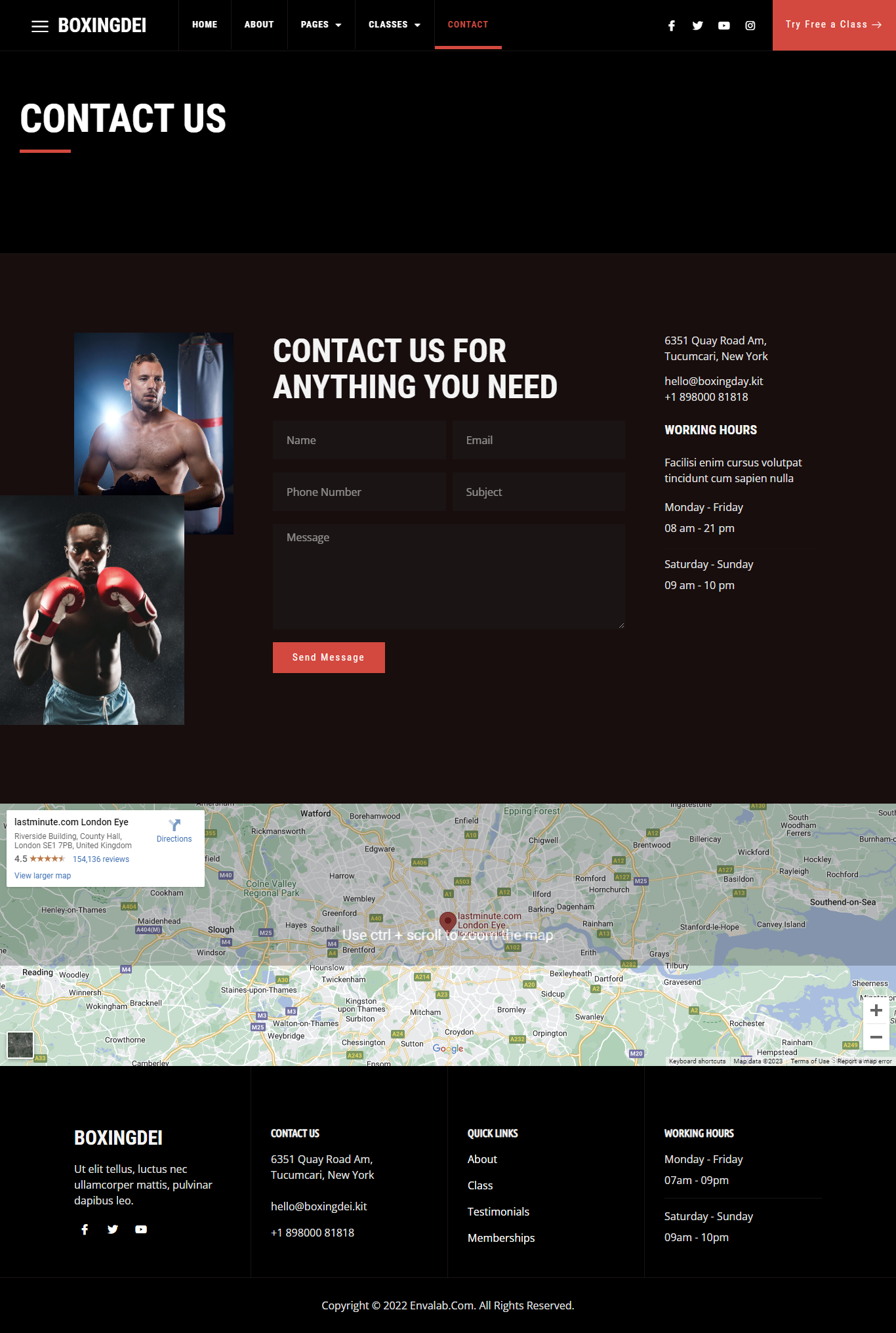 Boxingdei - Boxing Club Elementor Pro Template Kit by envalab | ThemeForest