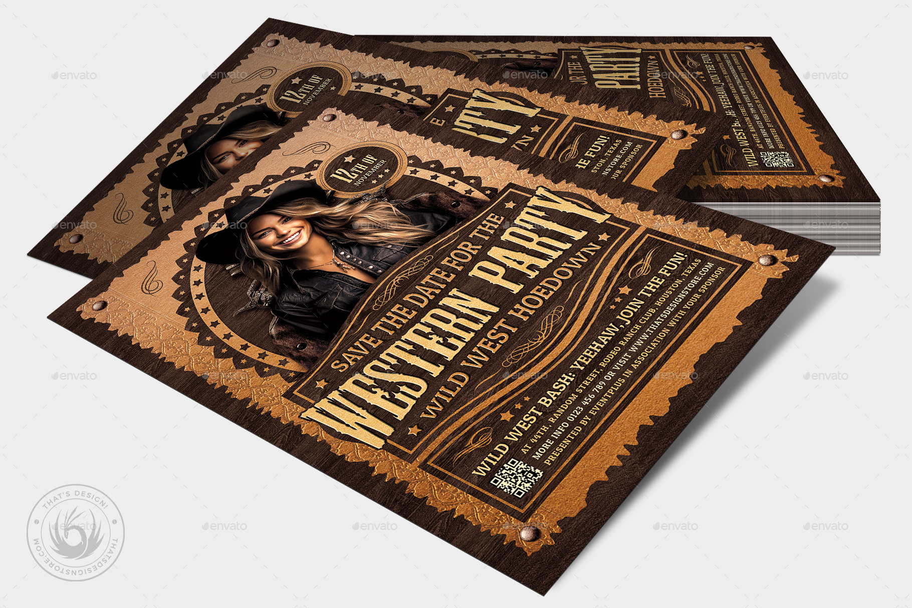 Western Party Flyer Template, Print Templates | GraphicRiver