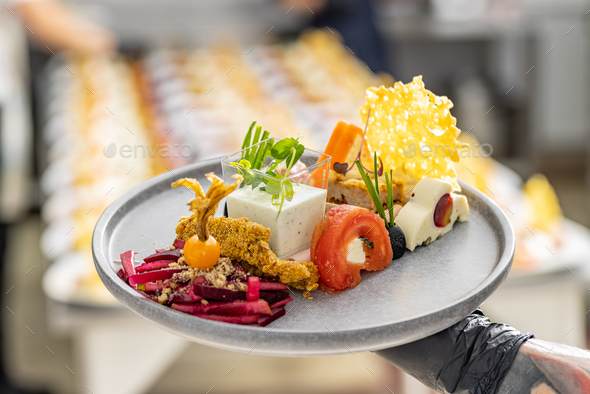 Fancy starter plate Stock Photo by grafvision | PhotoDune