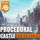 Procedural Medieval Castle Generator 3D Models by elpamidor | 3DOcean