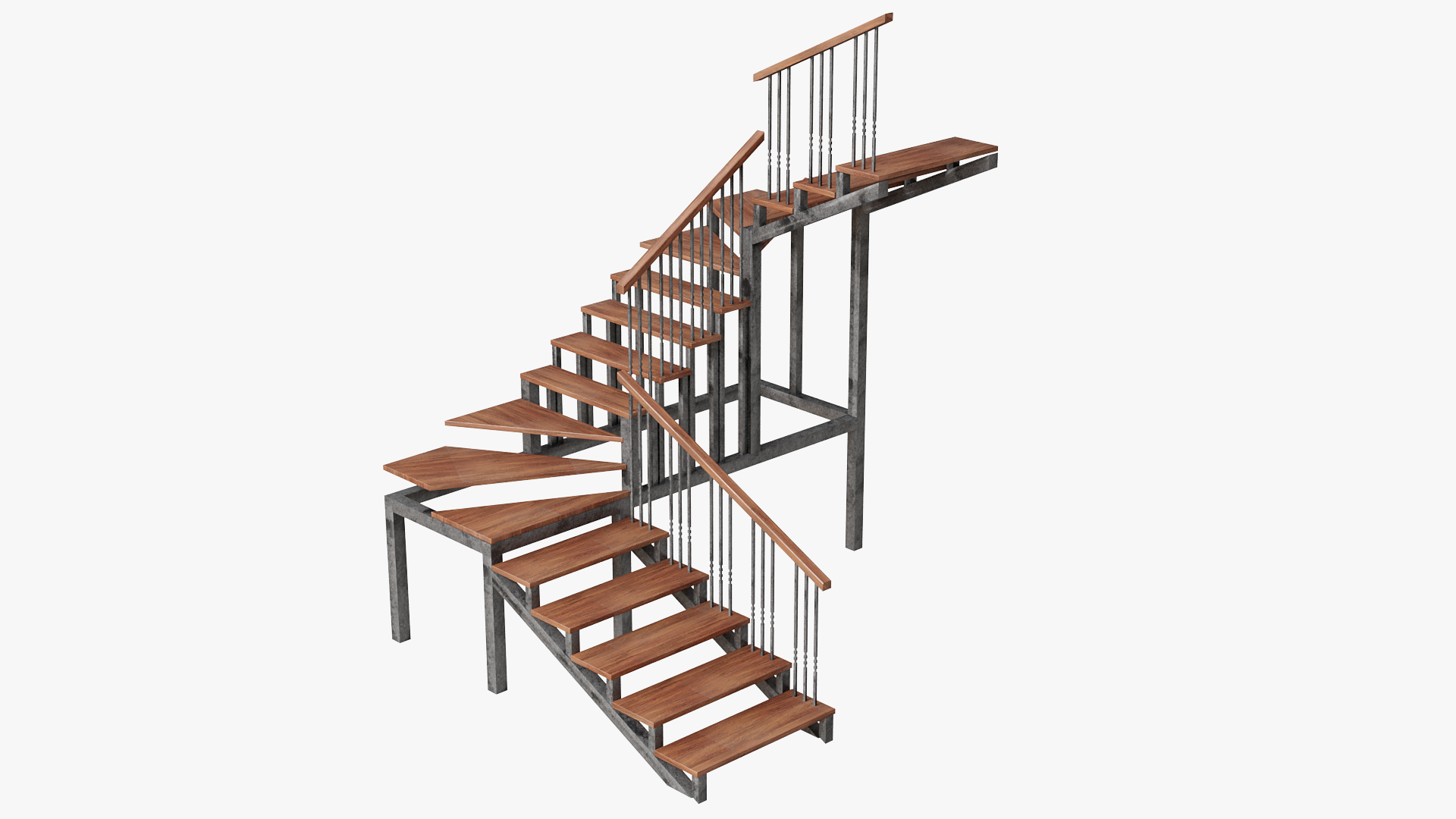 Stairs Modern Metal 3D Model by Derssy | 3DOcean