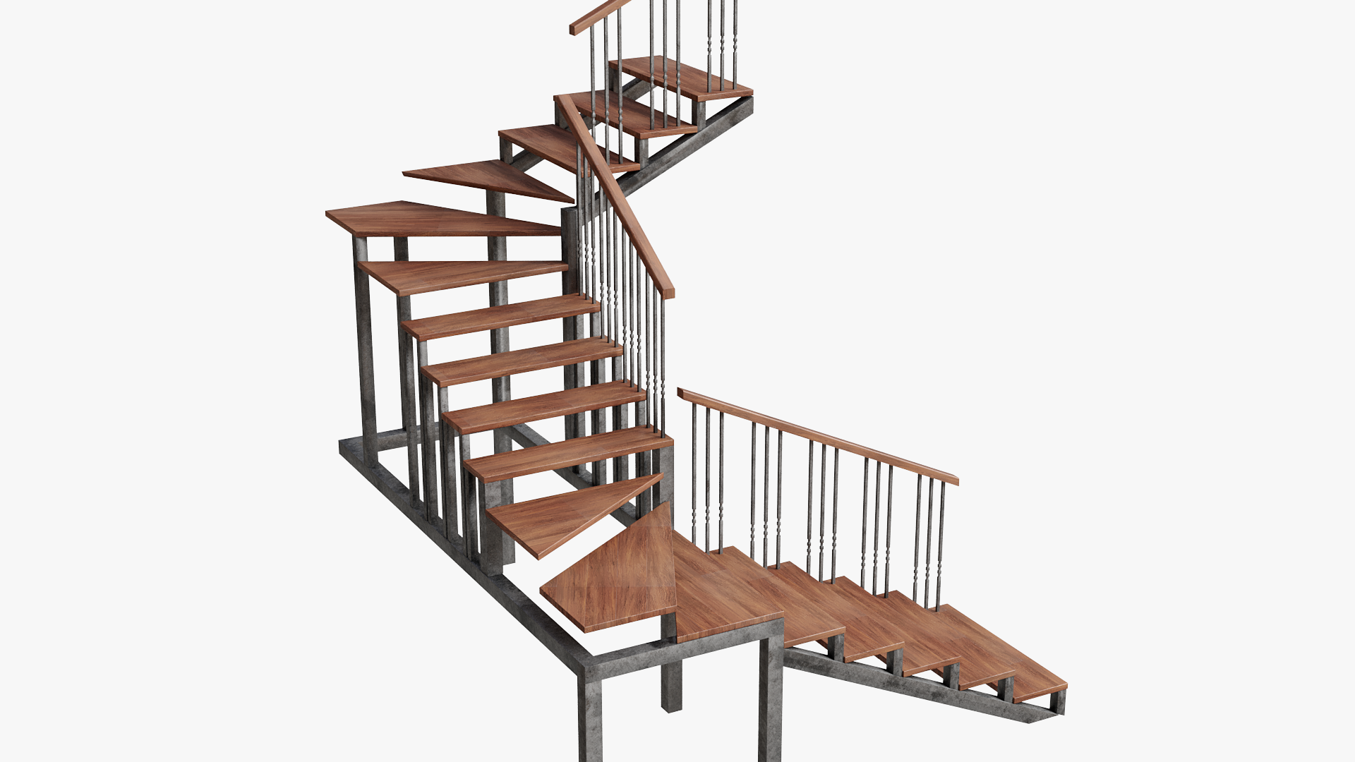 Stairs Modern Metal 3D Model by Derssy | 3DOcean