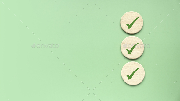 Checklist concept. Accomplishment of objectives or goals. To do list ...