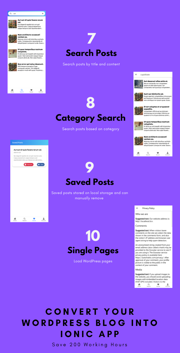Ionic multipurpose template collection | 40+ App screens by MrIonic