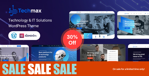 Techmax - IT Business & Technology WP Theme by pixelcurve | ThemeForest