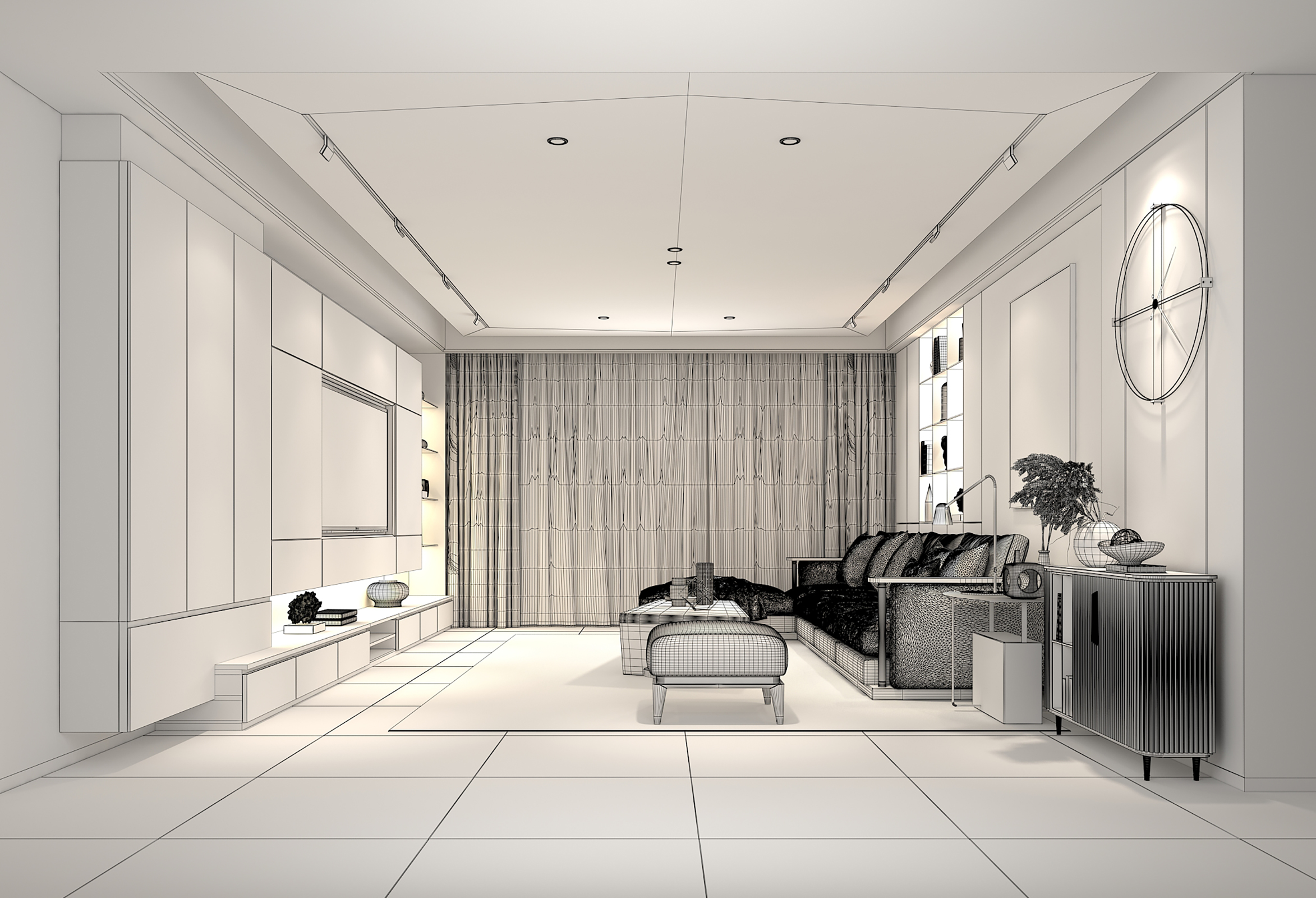 Modern Living Room Scene 6 by nhattuankts | 3DOcean
