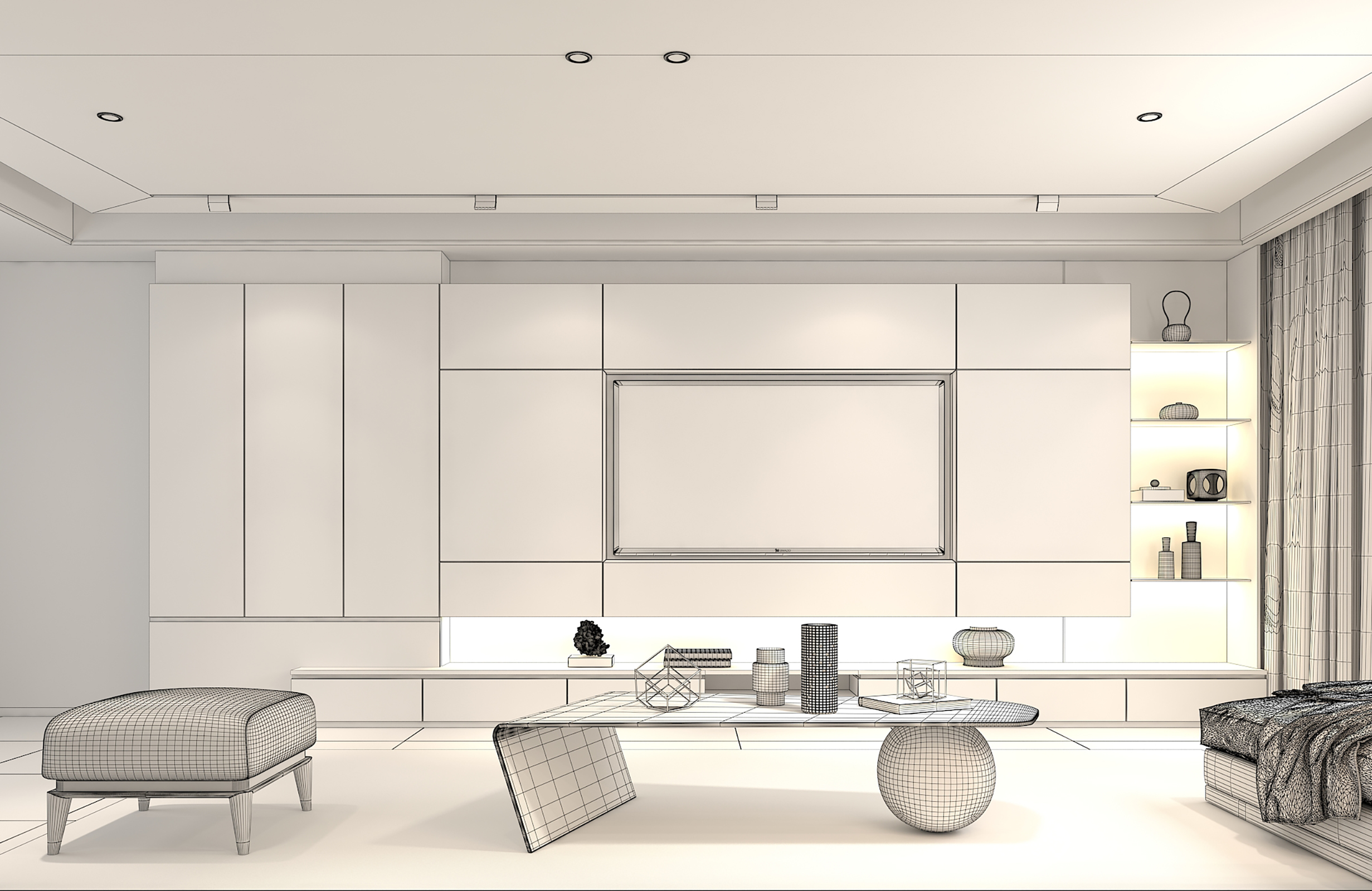 Modern Living Room Scene 6 by nhattuankts | 3DOcean