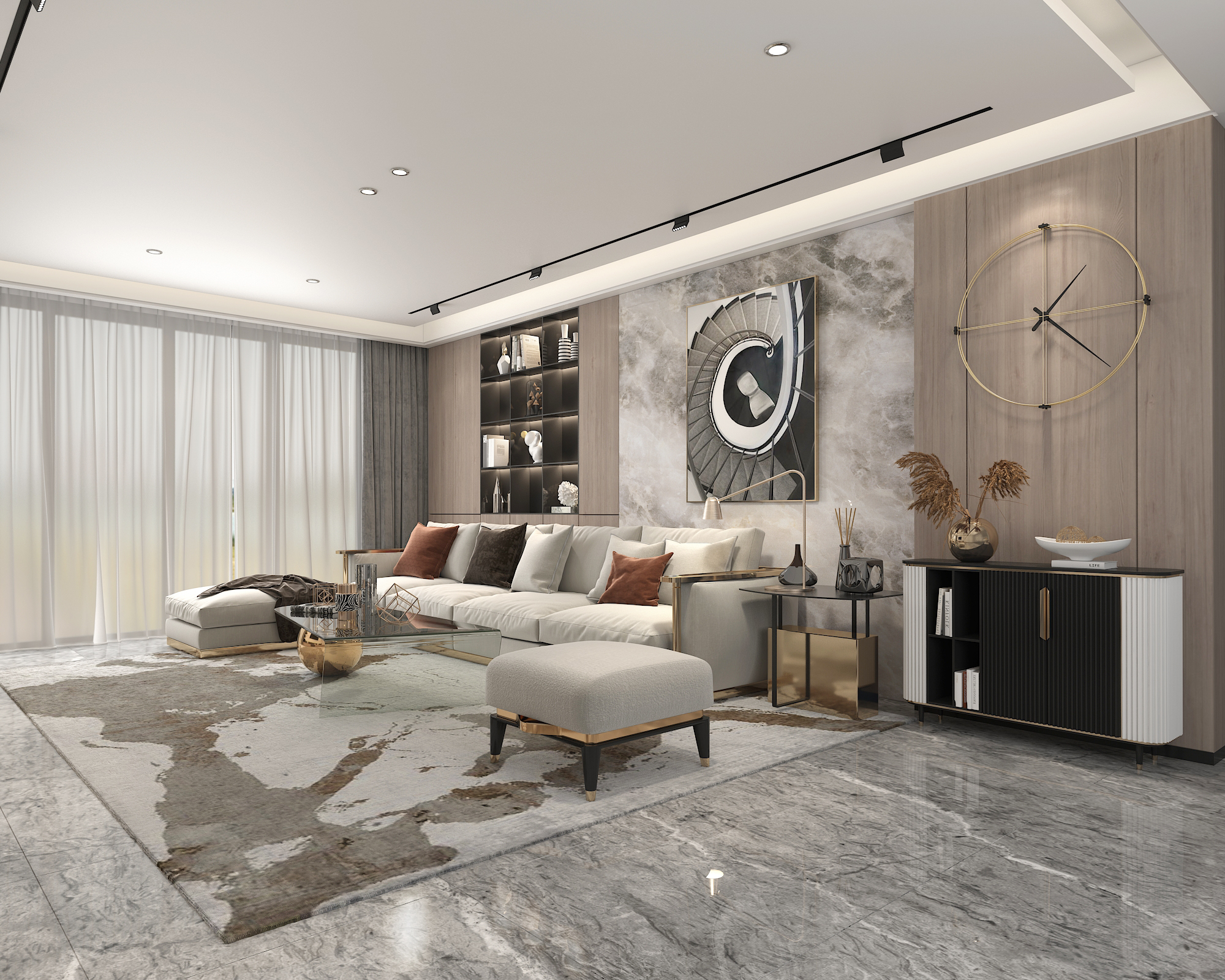 Modern Living Room Scene 6 by nhattuankts | 3DOcean