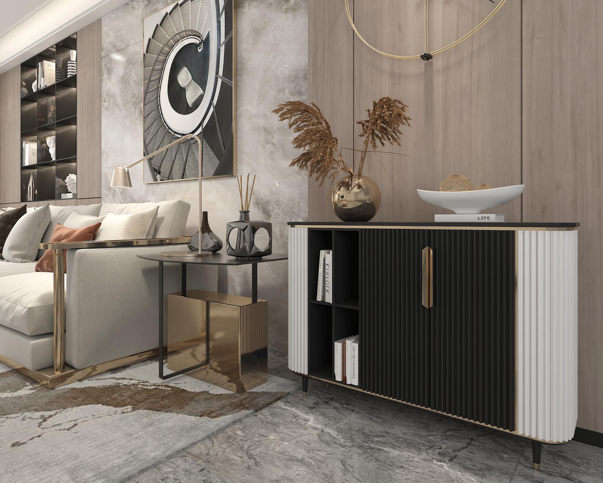 Modern Living Room Scene 6 by nhattuankts | 3DOcean