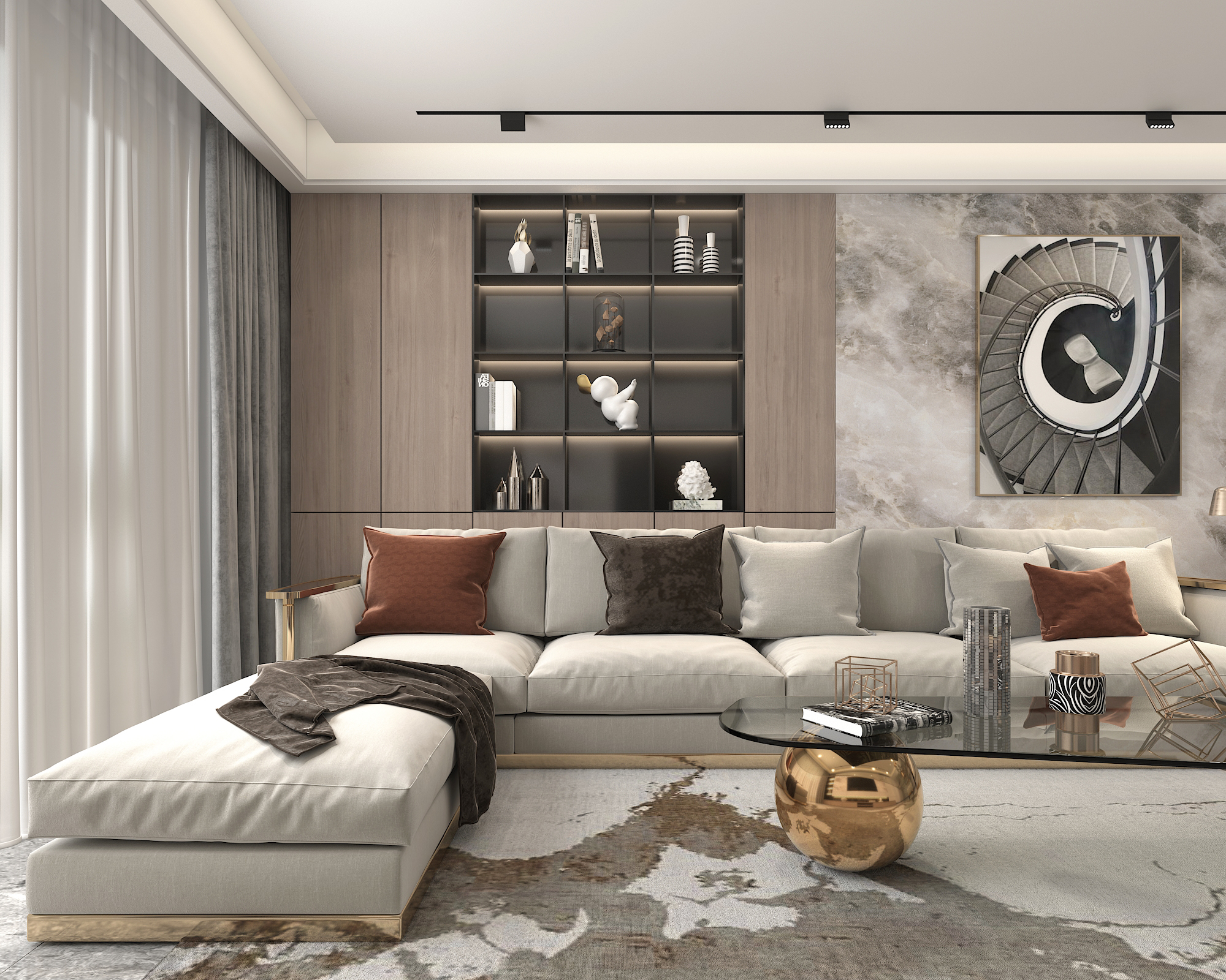 Modern Living Room Scene 6 by nhattuankts | 3DOcean