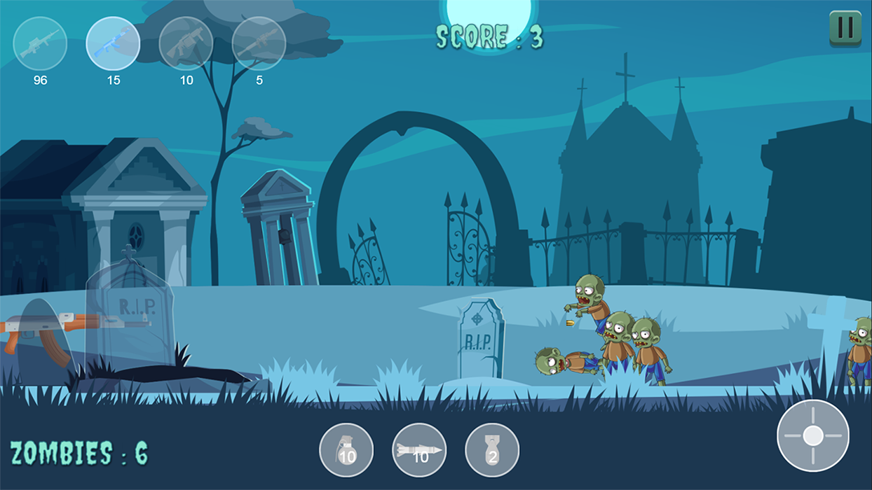 Zombie Land Game (Construct 3 | C3P | HTML5) Advanced Endless Game by Pro_Gaming