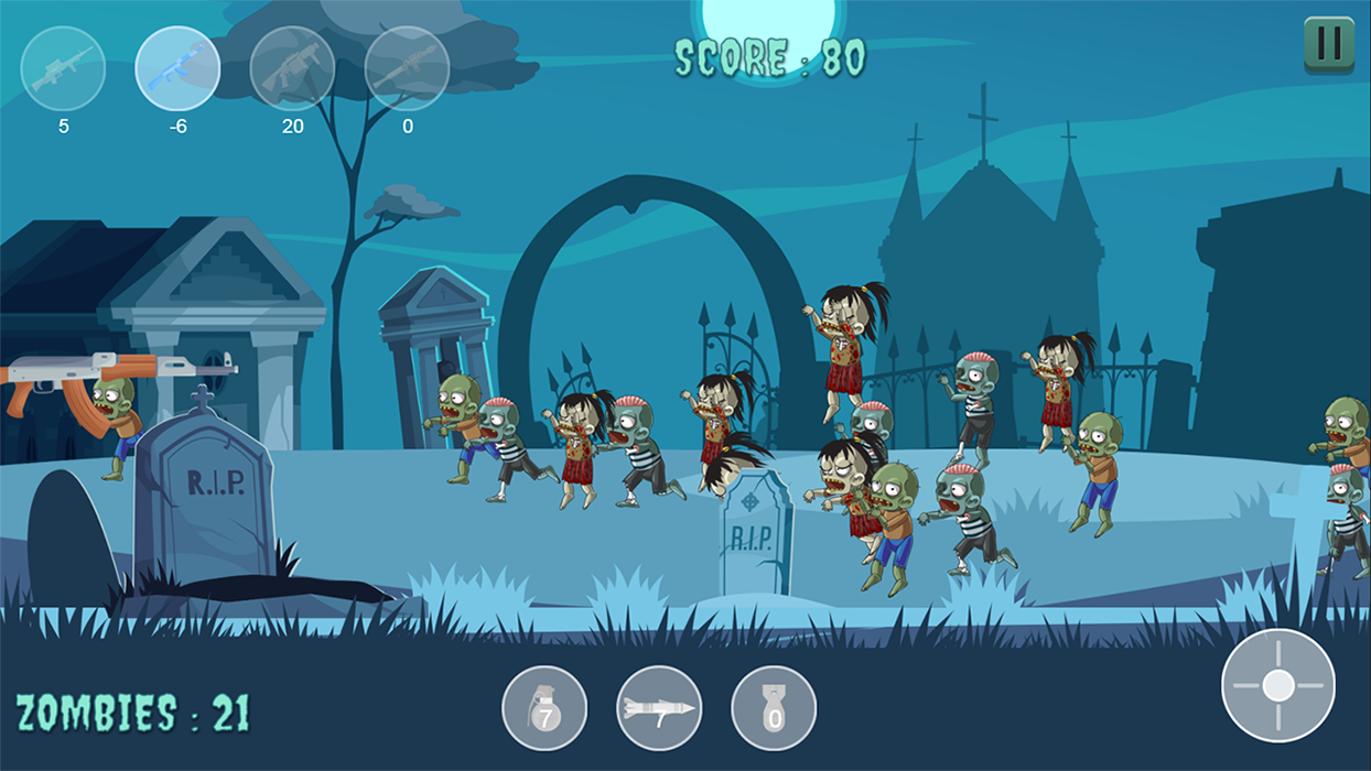 Zombie Land Game (Construct 3 | C3P | HTML5) Advanced Endless Game by Pro_Gaming