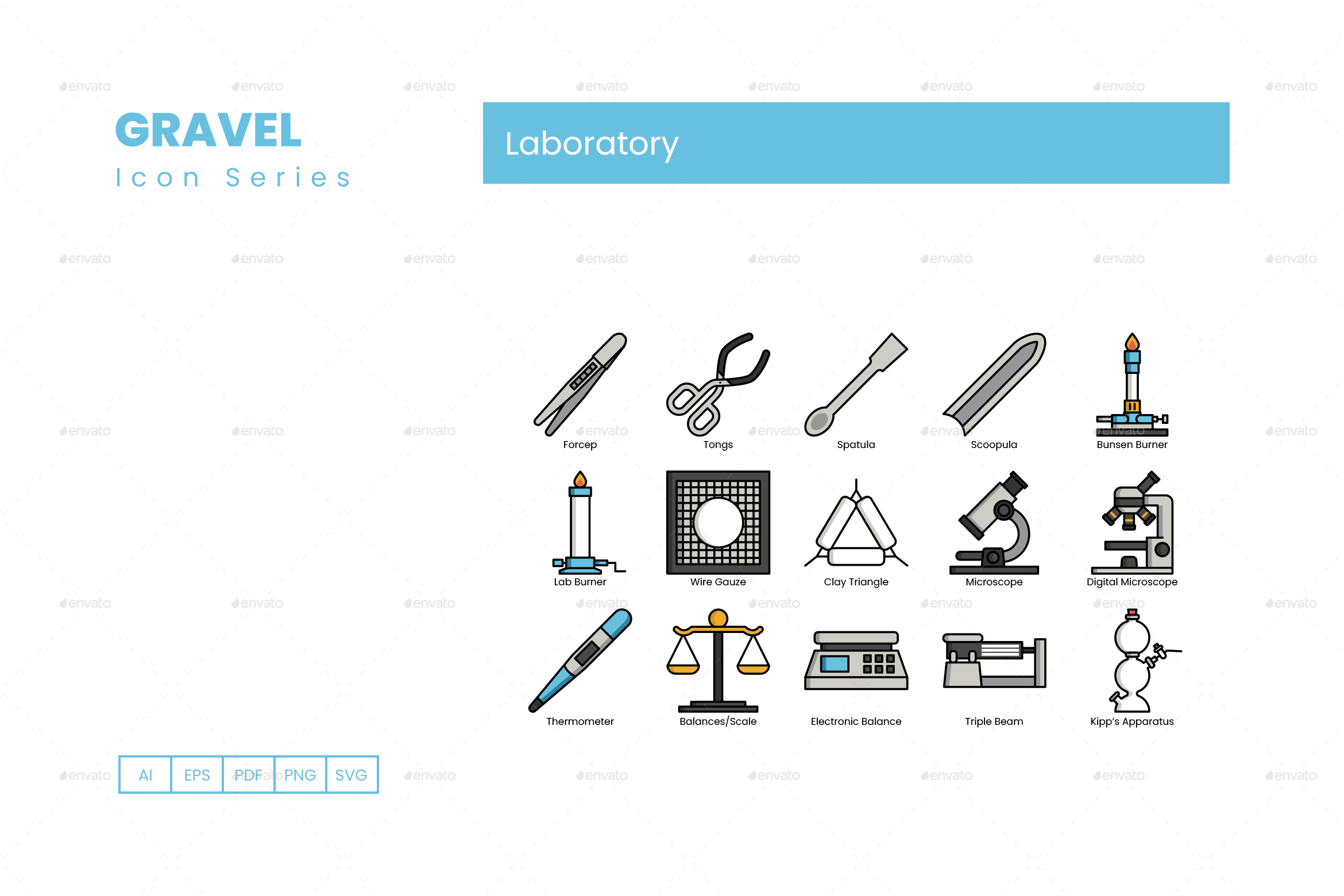 85 Laboratory Icons | Gravel Series, Icons | GraphicRiver