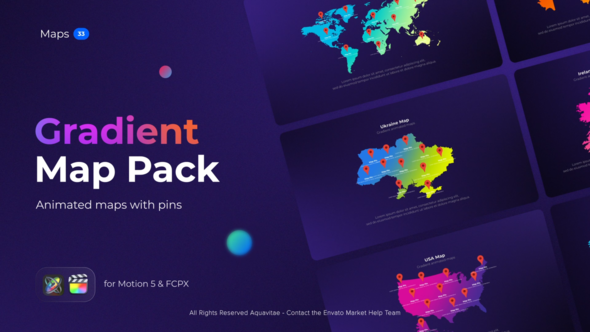 Gradient Map Package for Motion & FCPX, Apple Motion Templates | VideoHive