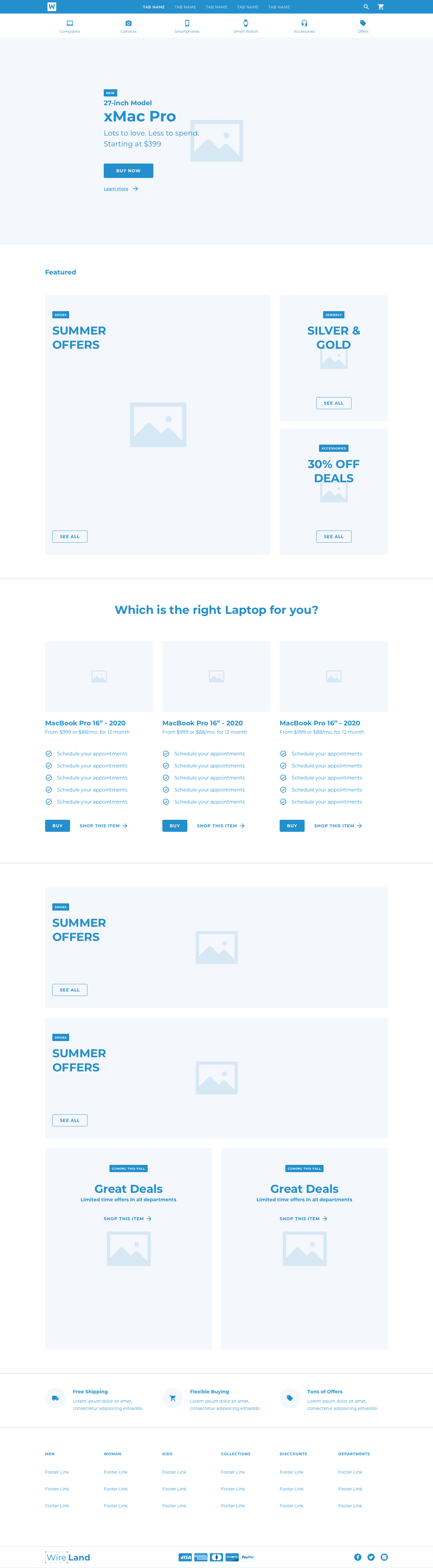 Wireland for Ecommerce - Massive Wireframe Library Collection by YOYO_LABS