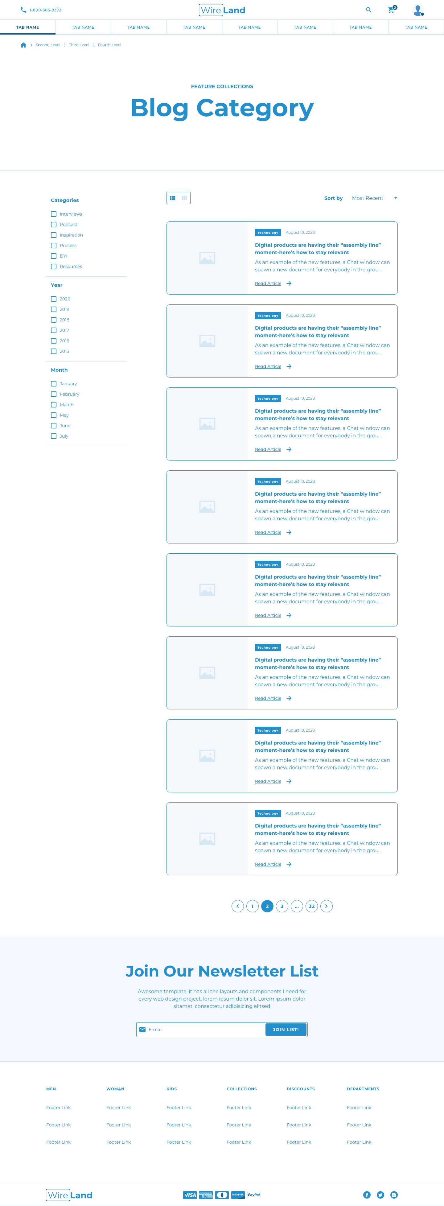 Wireland for Ecommerce - Massive Wireframe Library Collection by YOYO_LABS