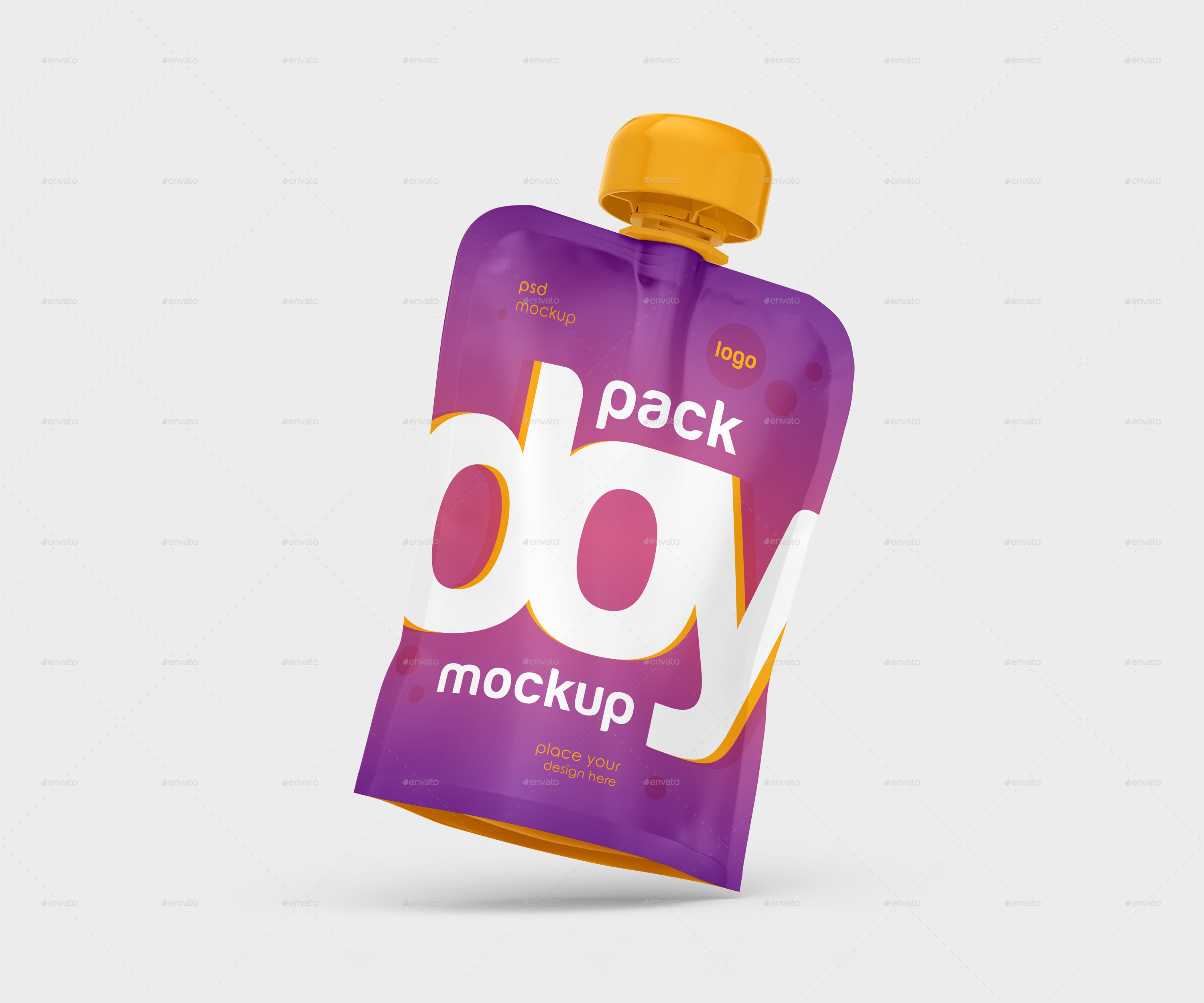 Glossy Doy Pack Mockup Set, Graphics | GraphicRiver