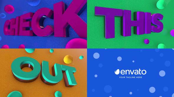 Intro 3D Text & Logo with Element 3D, After Effects Project Files ...