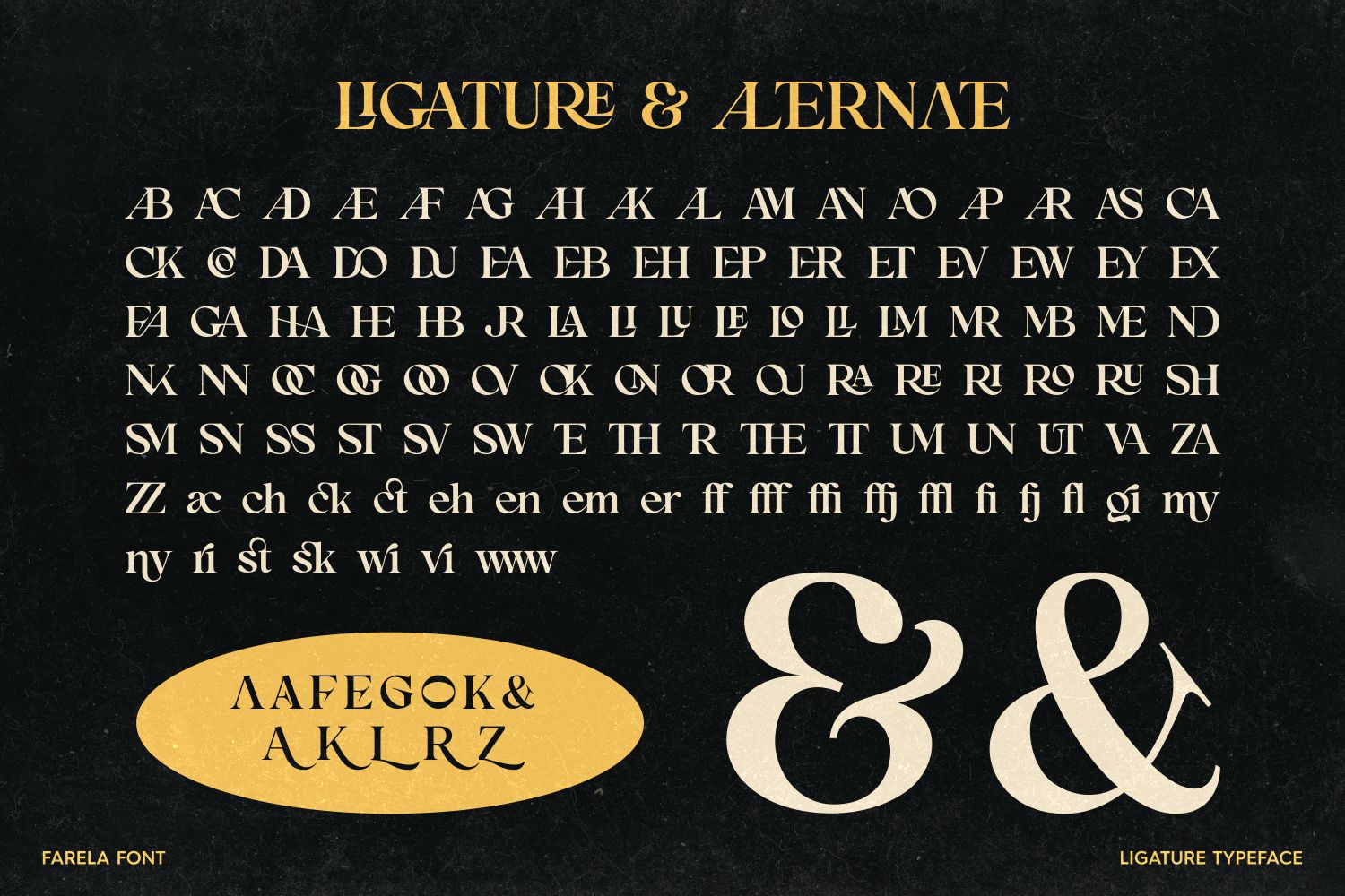 FARELA LIGATURE FONT, Fonts | GraphicRiver