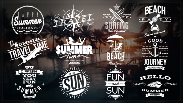 Summer Beach Titles, After Effects Project Files | VideoHive