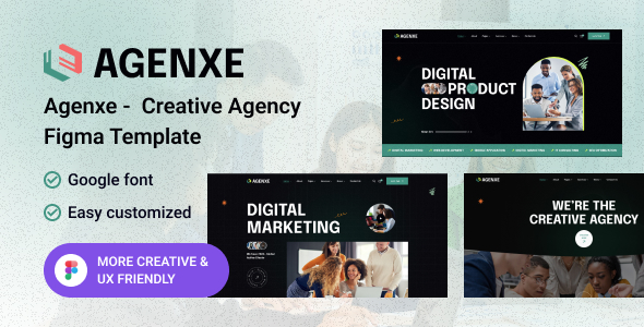 Agenxe - Creative Agency Figma Template by themeholy | ThemeForest