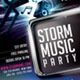Storm Music Flyer Template, Print Templates | GraphicRiver