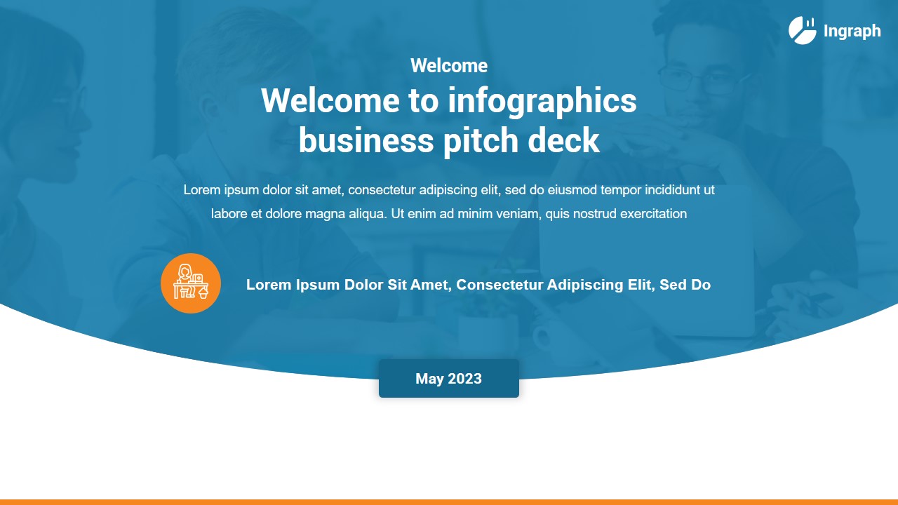 Infographic Business Pitch Deck Presentation, Presentation Templates
