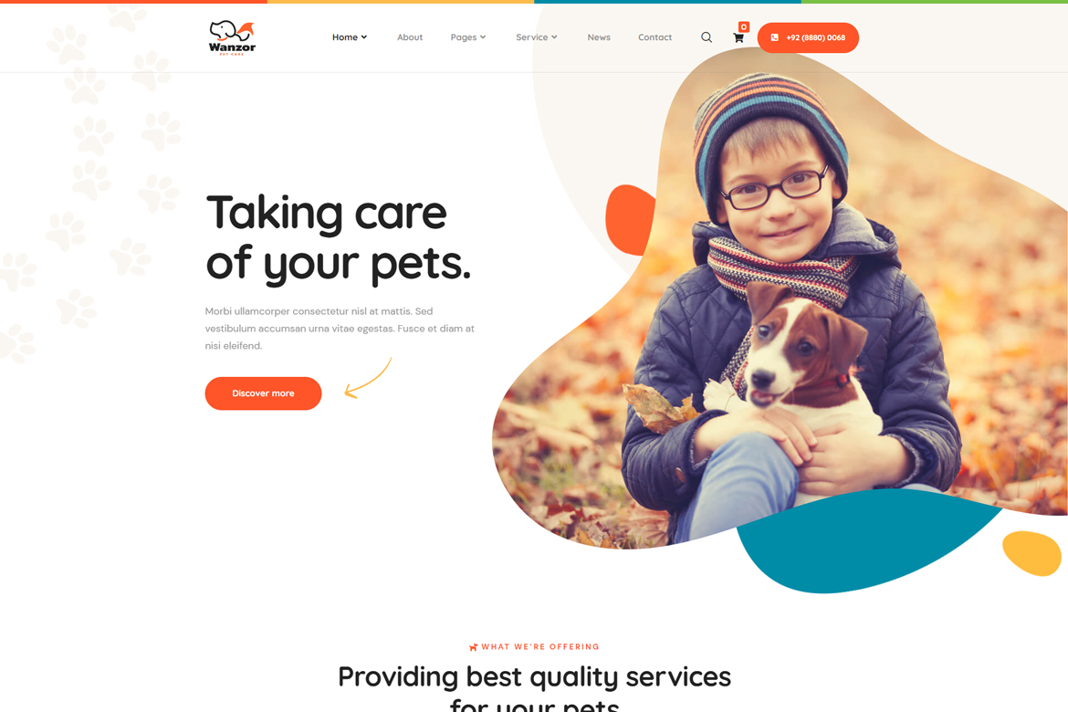 Wanzor - Pet Care & Pet Shop Elementor Pro Template Kit by surisoft