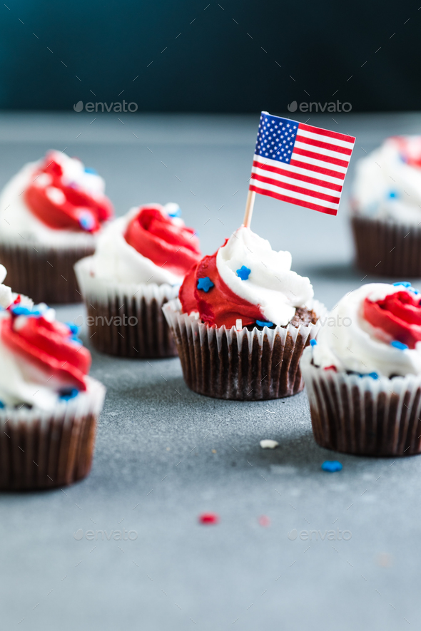 Independence Day Fourth of July USA American patriotic party with ...