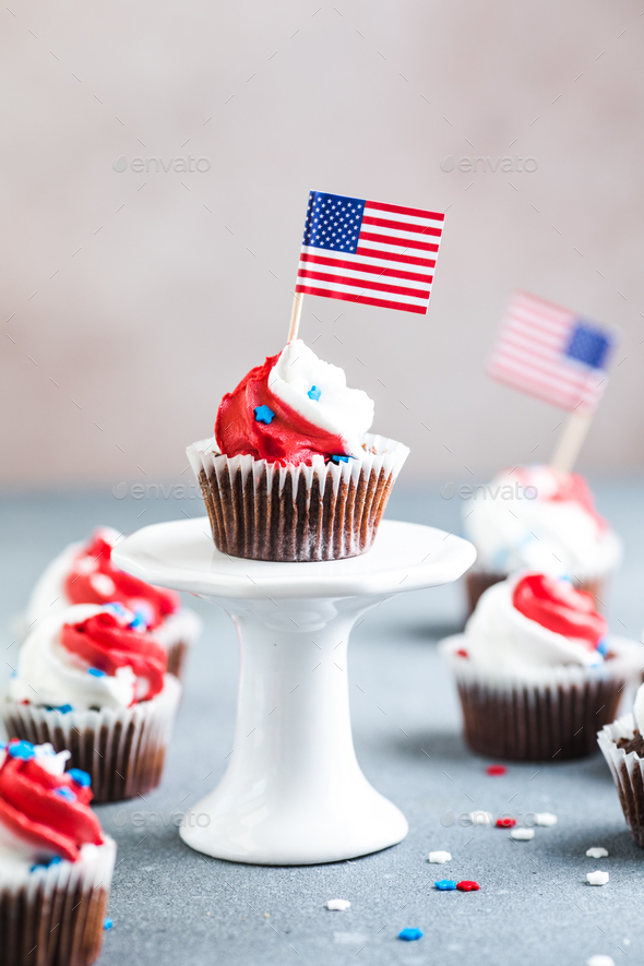 Independence Day Fourth of July USA American patriotic party with ...