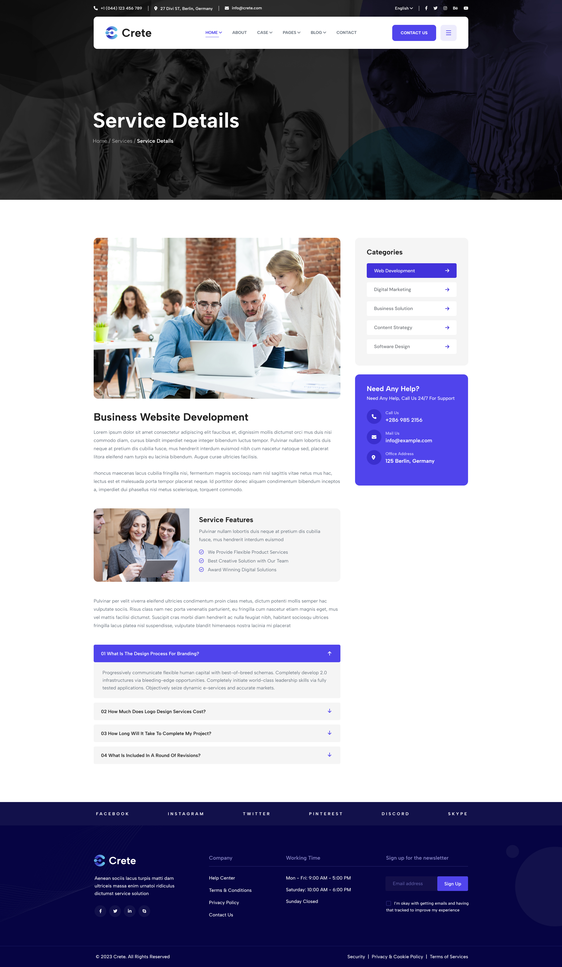 Crete - Personal Portfolio and Creative Agency Figma Template by Mate ...
